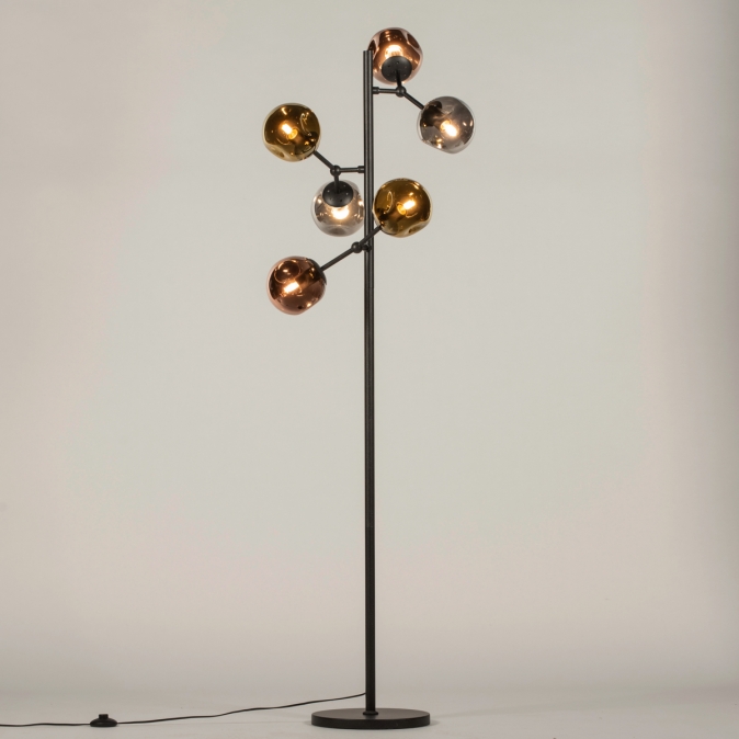 Staande Lamp 15395: Modern, Retro, Eigentijds Klassiek, Glas