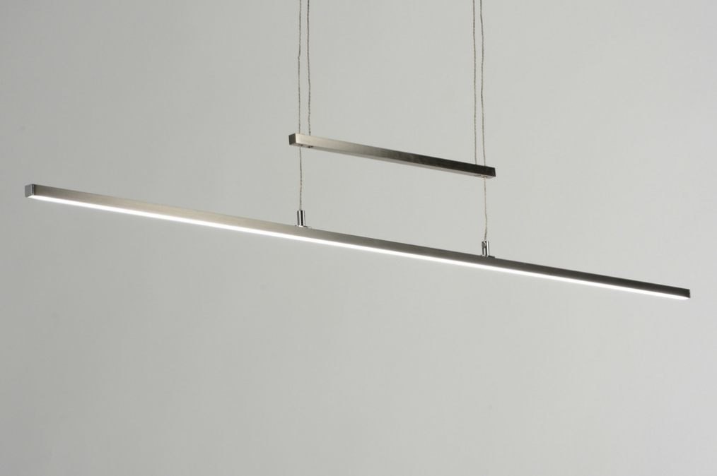 Hanglamp 88933: Modern, Design, Staalgrijs, Staal